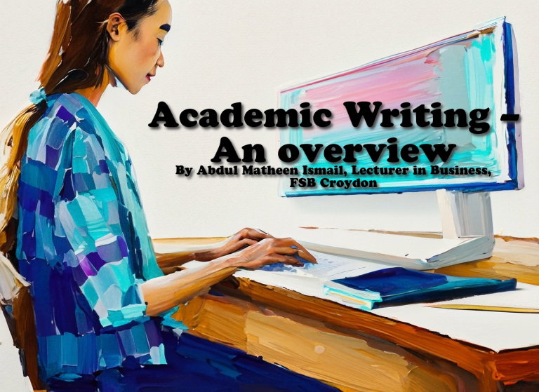 Academic Writing - An overview - Fairfield School of Business